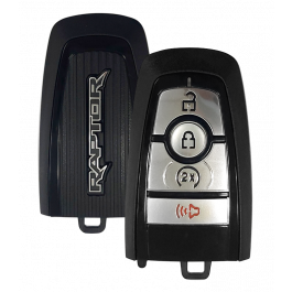 Gen 5 PEPS Fob Ford 4-Button (L,U,RS,P) RAPTOR logo w/o Black Chrome ...