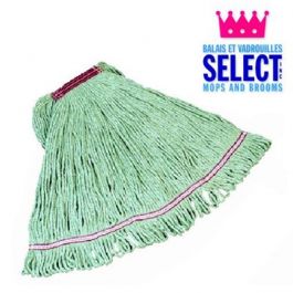GREEN MOP HEAD 32", 850G, CURLED SYNTHETIC